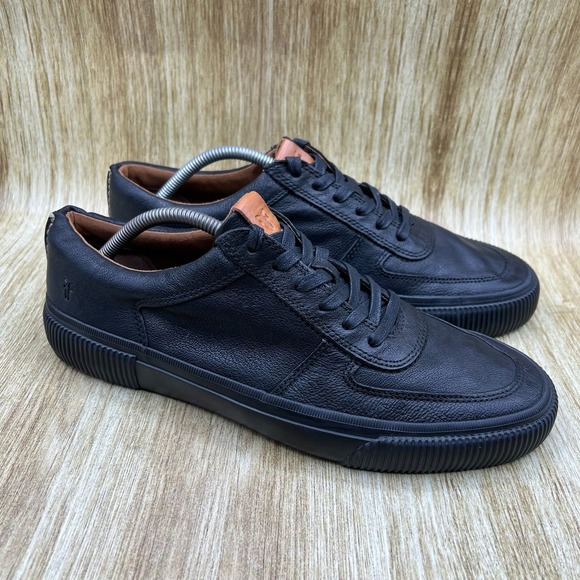Frye | Shoes | Frye Shawn Mens Size 5 Black Leather Lace Up Low Top ...